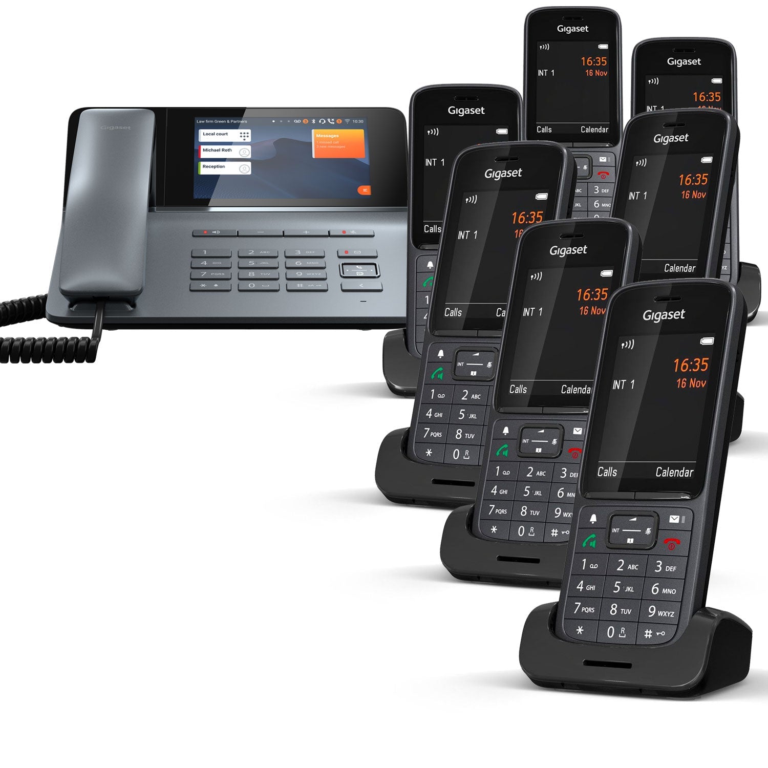 Gigaset Fusion FX800W Pro Bundle with Eight Handsets - liGo for Business